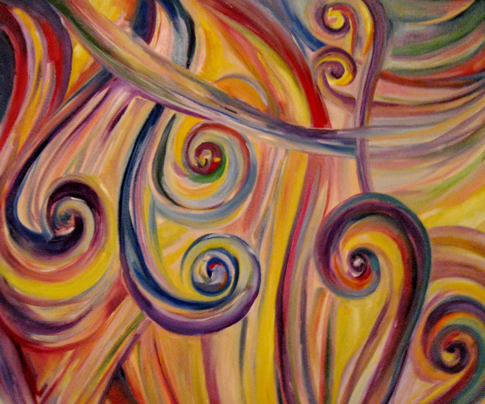 schite si tablouri: ulei pe panza -abstract