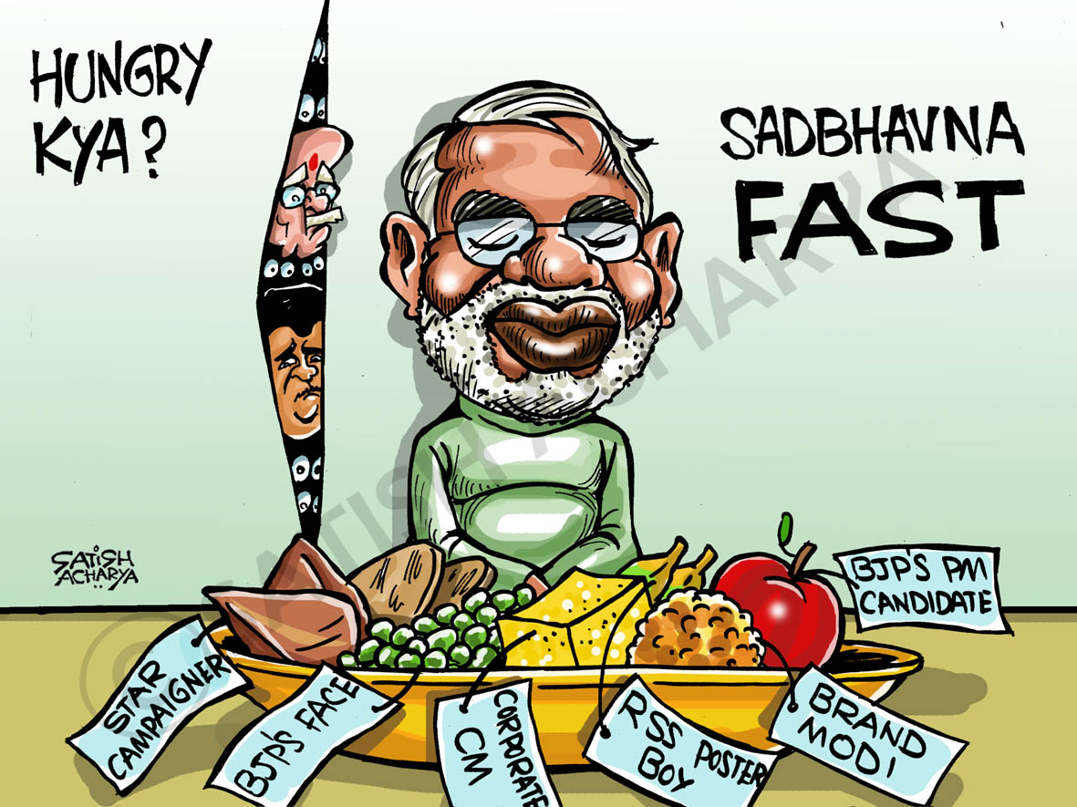World of an Indian cartoonist!: Modi is hungry kya?