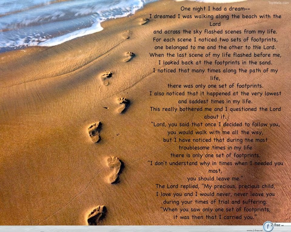 Anchors for my Soul: Footprints Poem