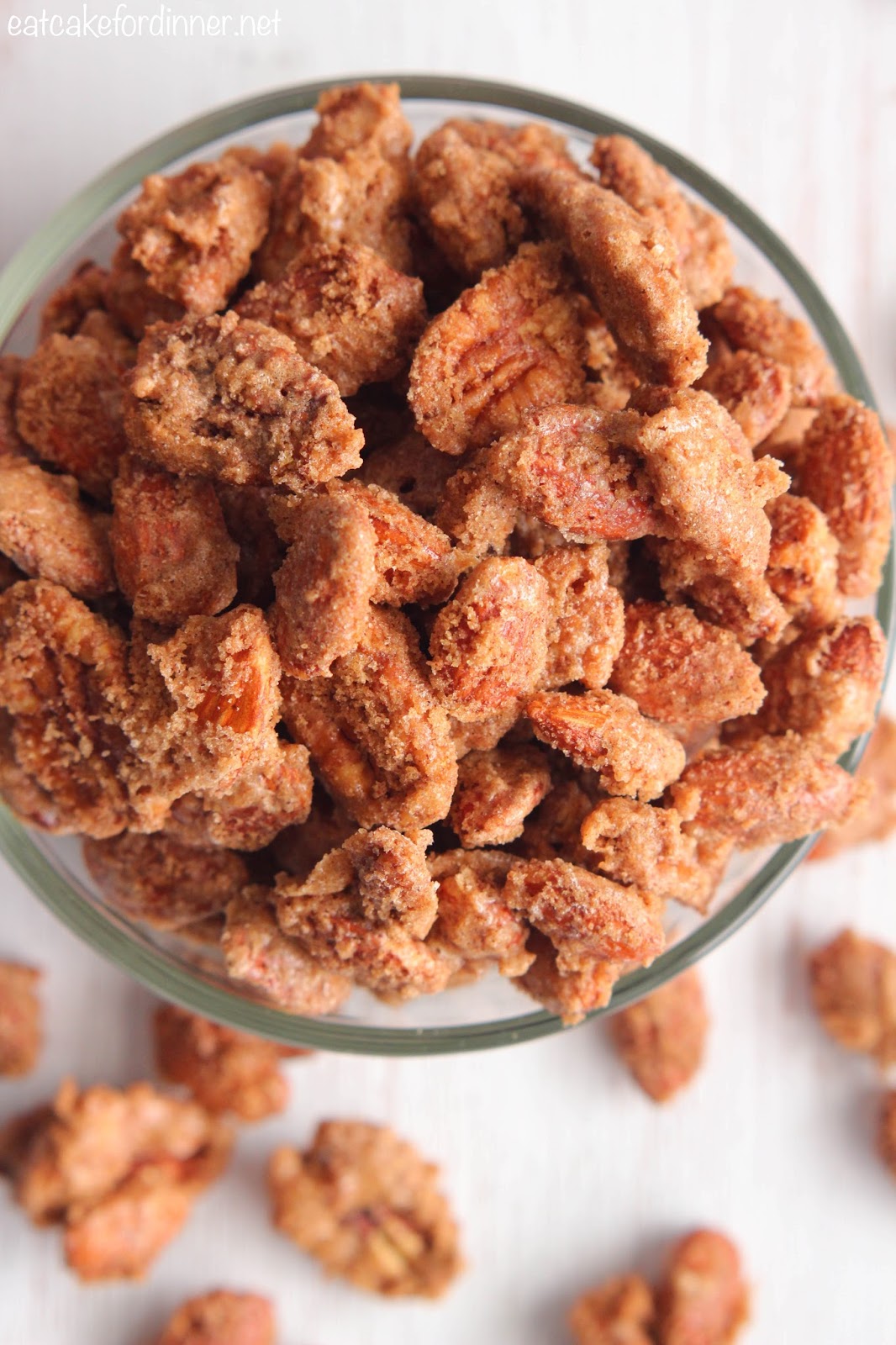 Eat Cake For Dinner: Cinnamon Sugar Candied Nuts (Almonds, Pecans, Walnuts)