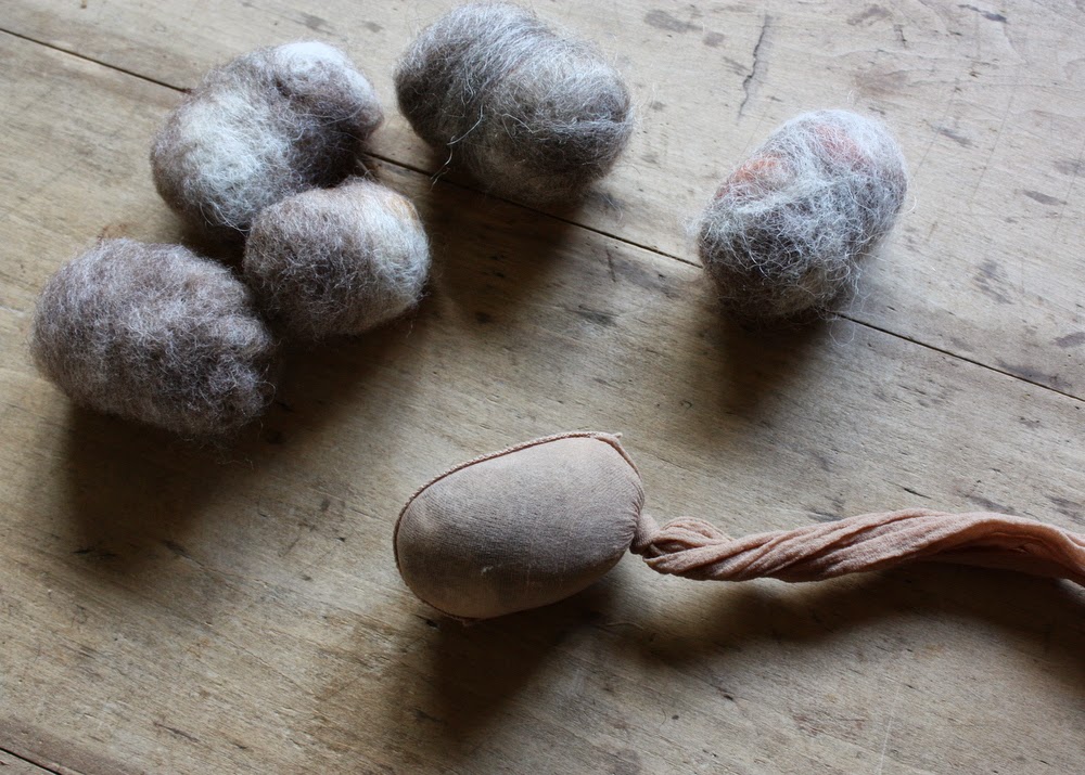 lil fish studios: how to make a solid wool felted stone
