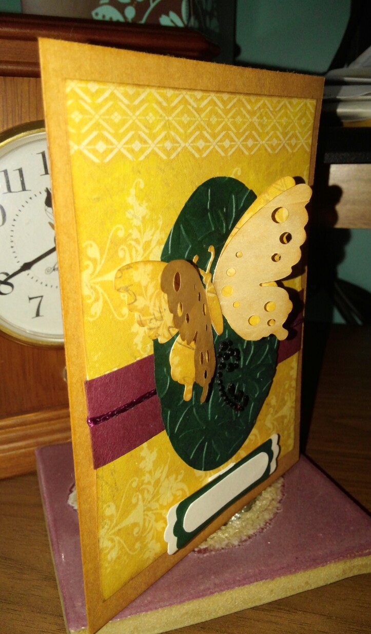 Sheryl's Crafting Corner: Antique Quikuts papillon card