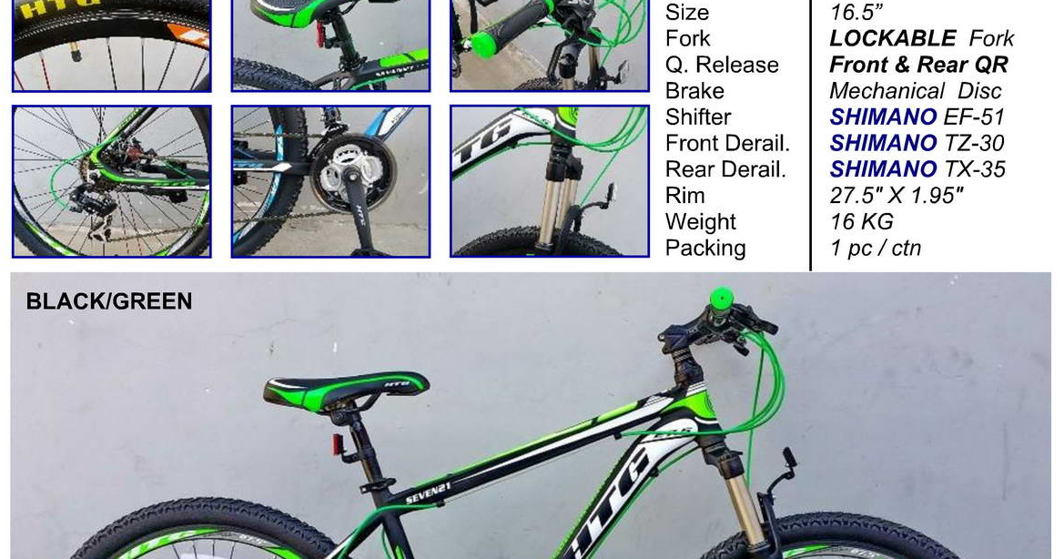 CHOO HO LEONG (CHL) Bicycle: 27.5 HTG Seven 21 Mountain Bikes