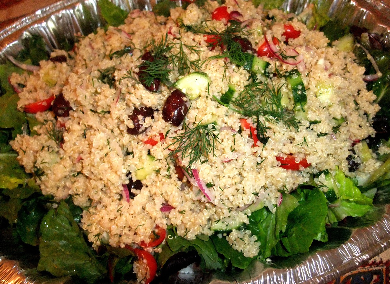 Susan's Savour-It!: Perfect Potluck... Greek Quinoa Salad