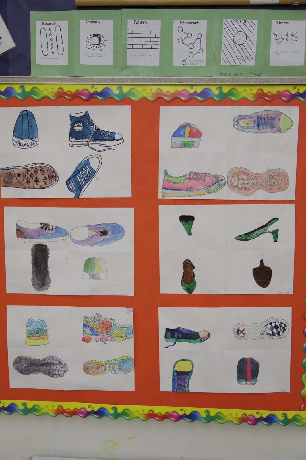 Holy Trinity Art Education! TK-8th: 7th Grade Drawing Your Shoe from ...