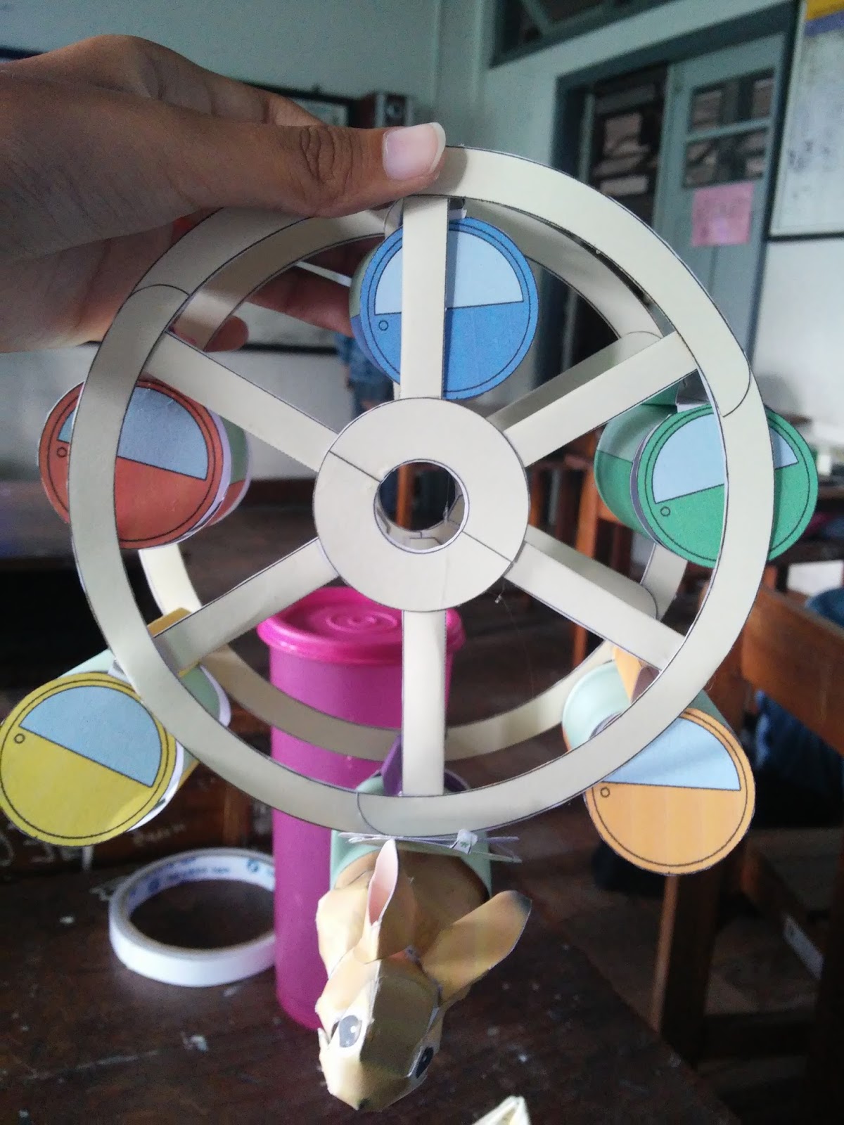 XI MIA 4 KEL 1: TUTORIAL MEMBUAT PAPERCRAFT FERRIS WHEEL