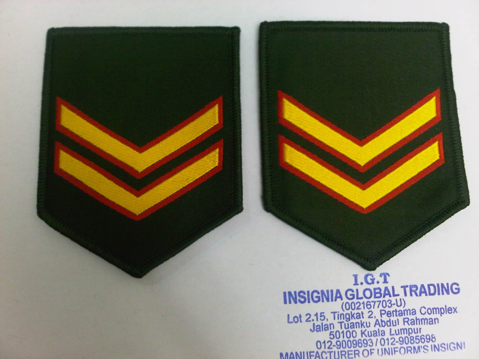 I.G.T Insignia Global Trading : ASKAR TENTERA DARAT MALAYSIA