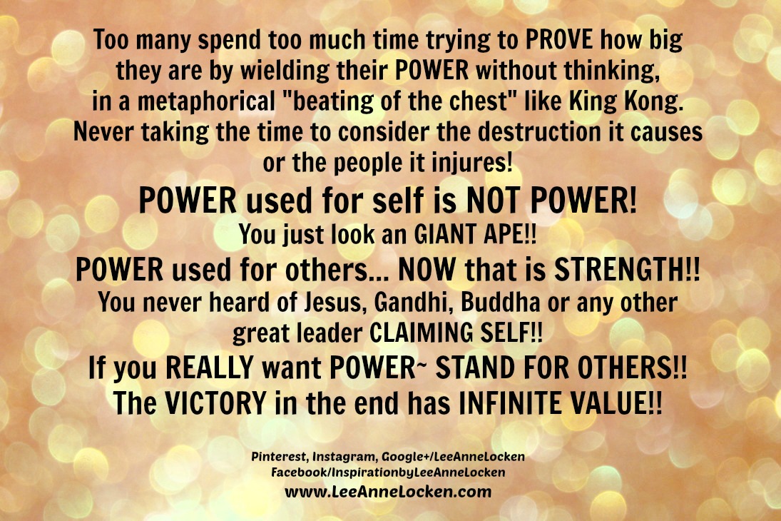 Inspiration by LeeAnne Locken: How to have REAL POWER NOW!!