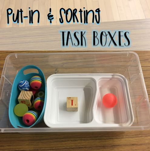 Little Miss Kim's Class: Simple Put-in & Sorting Task Boxes for Special ...