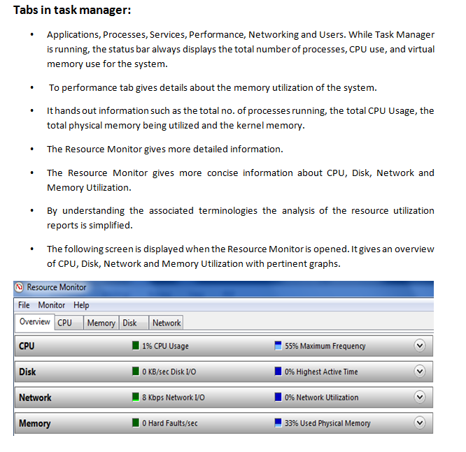 Its All About Performance Resource Utilization Report