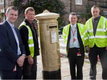 Positive Letters ... inspirational stories ...: Gold post boxes, golden ...