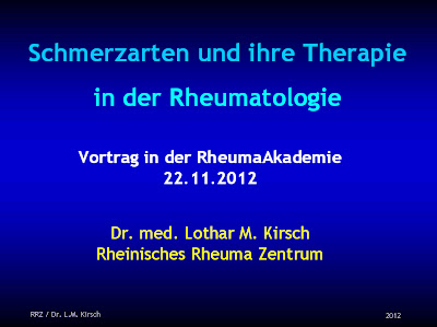 Rheumatologe: Verschiedene Schmerzarten in der Rheumatologie