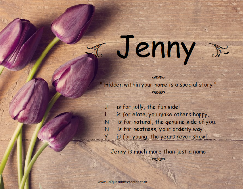 Jenny | Unique Name Creator