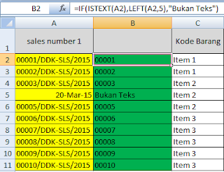 Rumus Fungsi Excel: Mengambil Kata Dari Kiri di Excel
