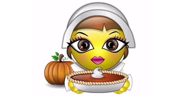 Happy Thanksgiving - Pilgrim Girl | Symbols & Emoticons