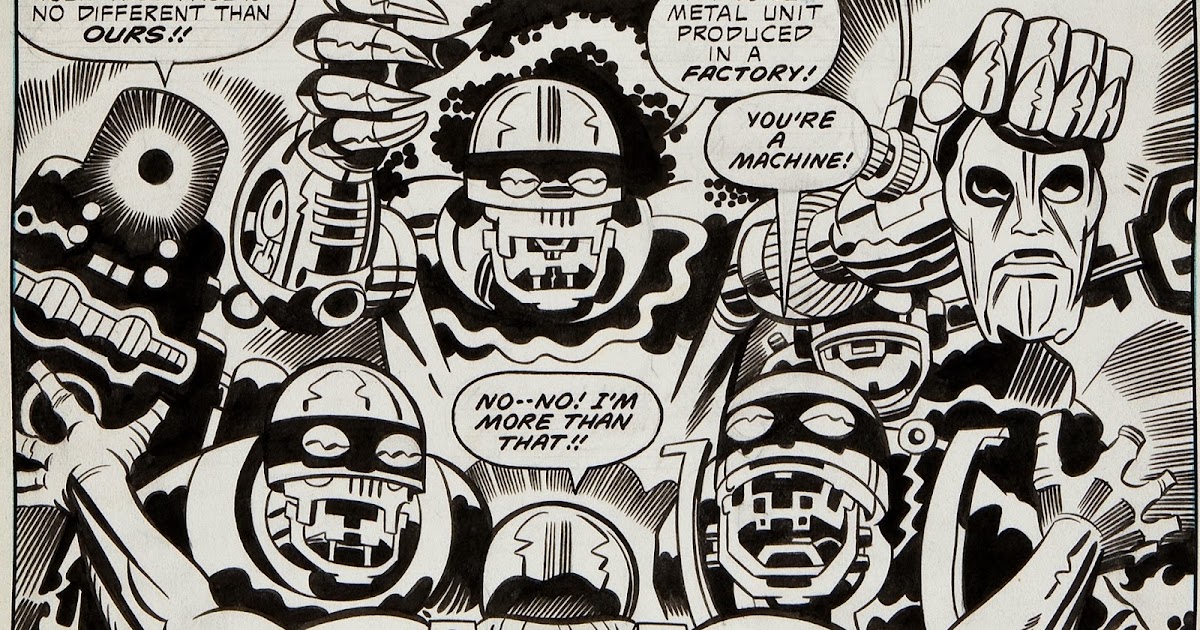 Cap'n's Comics: Machine Man Nightmare by Jack Kirby