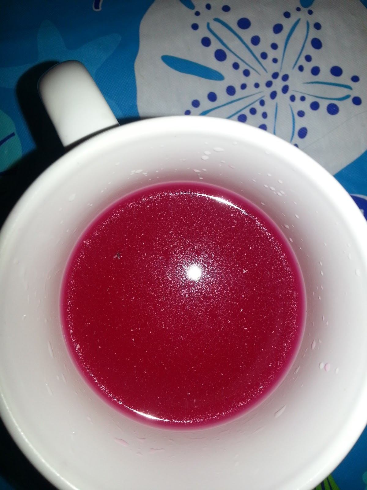 The more you add, the prettier pink it turns!