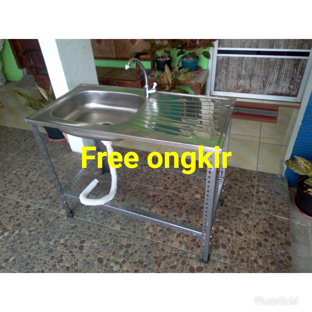 Bak cuci piring stainless portable ekonomis | MEJA DAN KITCHEN SINK ...