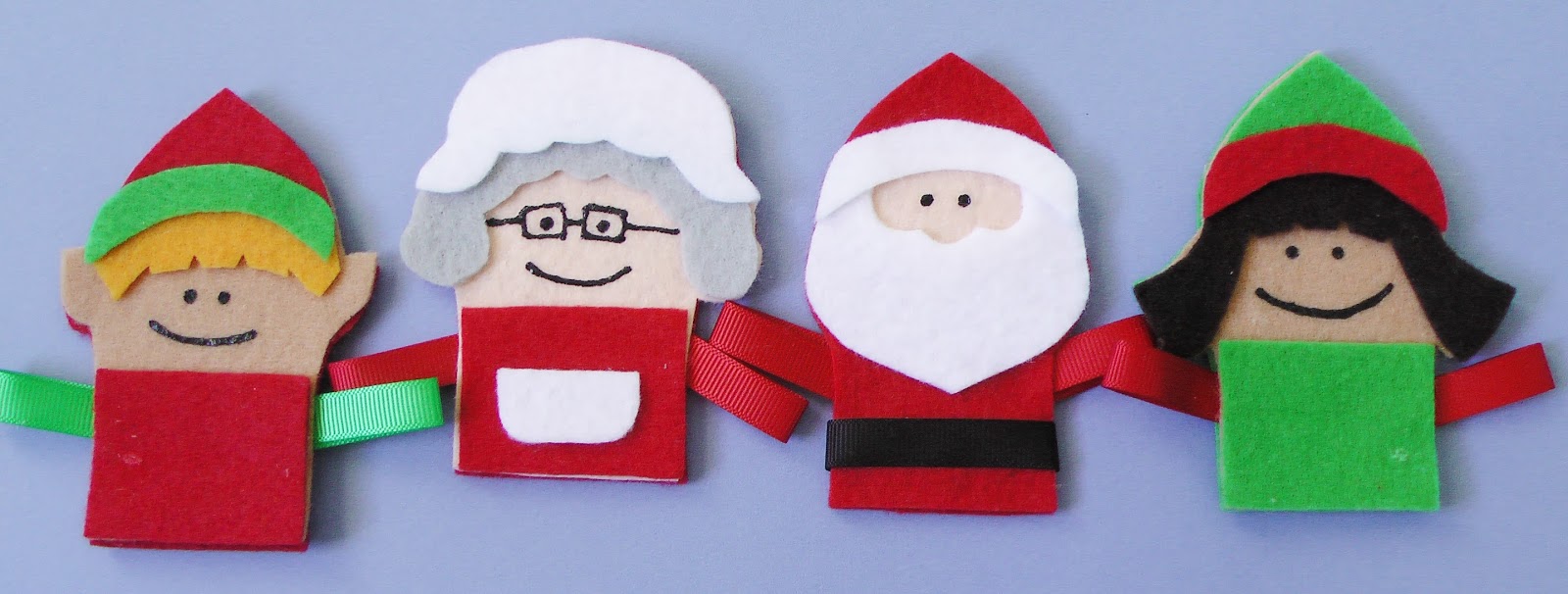 Flannel Board Fun: Christmas Finger Puppet Set