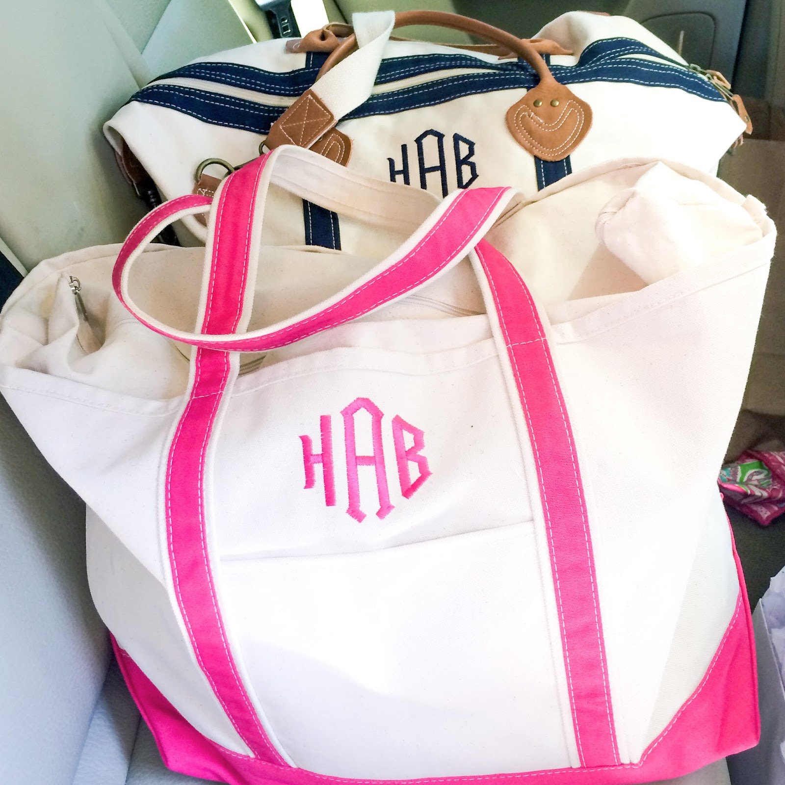 Sweet Tea Jubilee: Monogram Monday: Large Monogram Tote