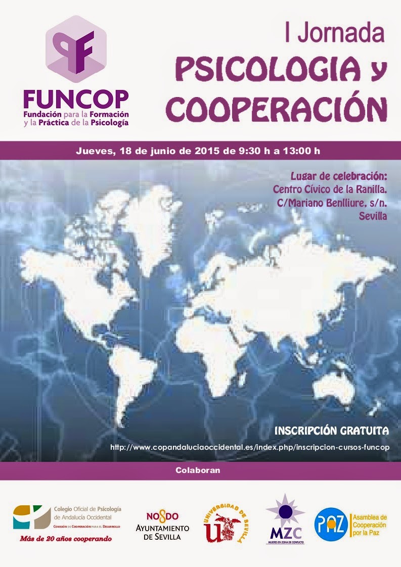 Delegación de Estudiantes de Psicología: I JORNADA PSICOLOGÍA Y COOPERACIÓN