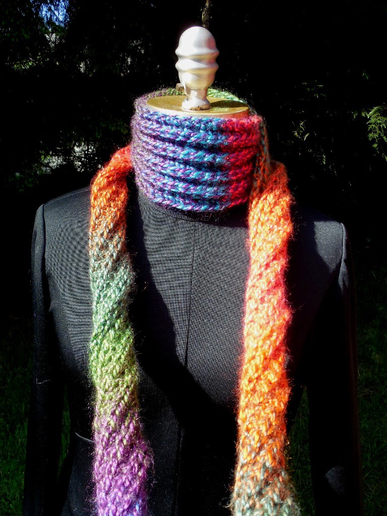 The Fiber Bug: Styling the Garter Slip Rib Scarf #3