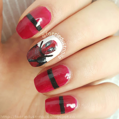 FaerieDust Nails: Deadpool Nails (With Pictorial)