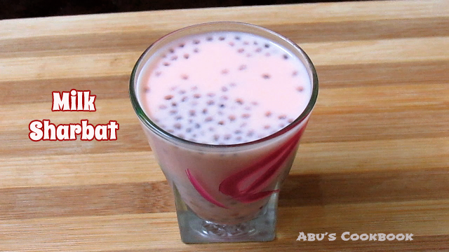 Milk sharbat | Doodh ka sharbat | Milk sharbat recipe - Abu's Cookbook