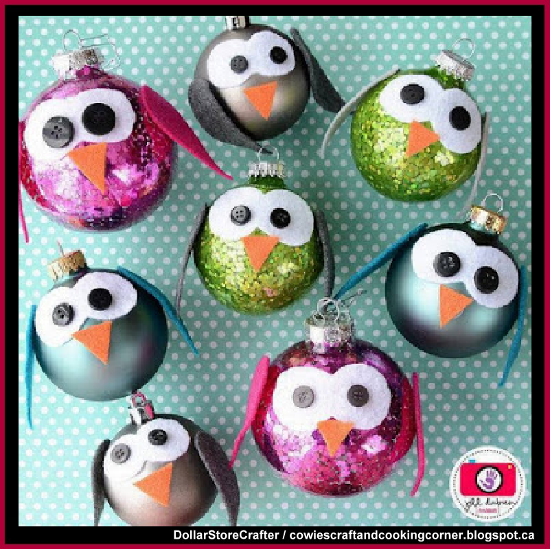 Dollar Store Crafter: Turn Dollar Tree Christmas Ornaments Into Cute ...