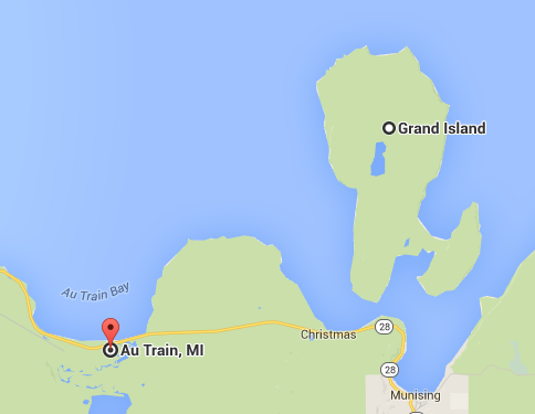 Bike WA to VT, Write History: Au Train Bay, Michigan