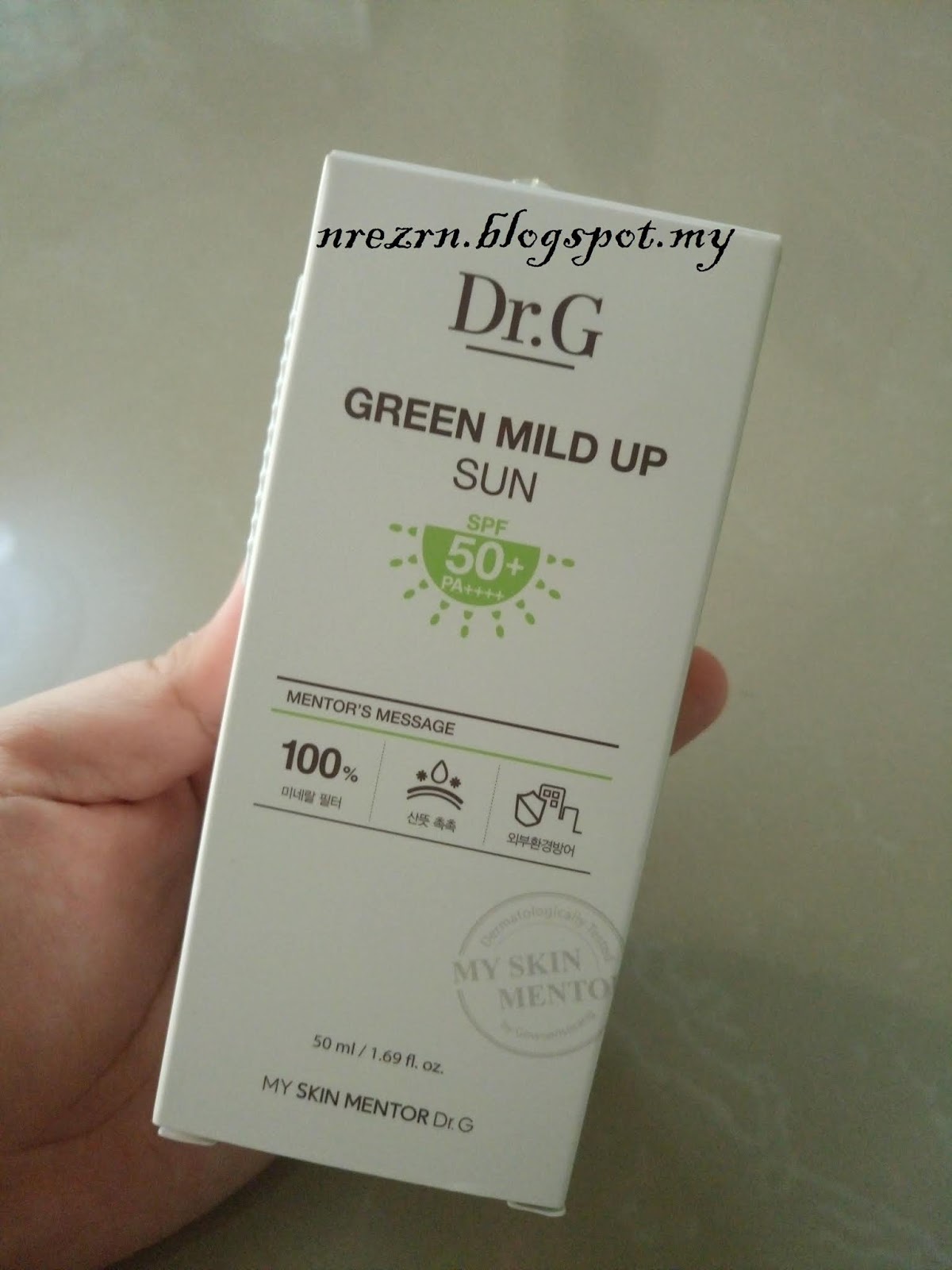 Skincare: Dr. G Green Mild Up SUN SPF 50+ PA ++++ Review