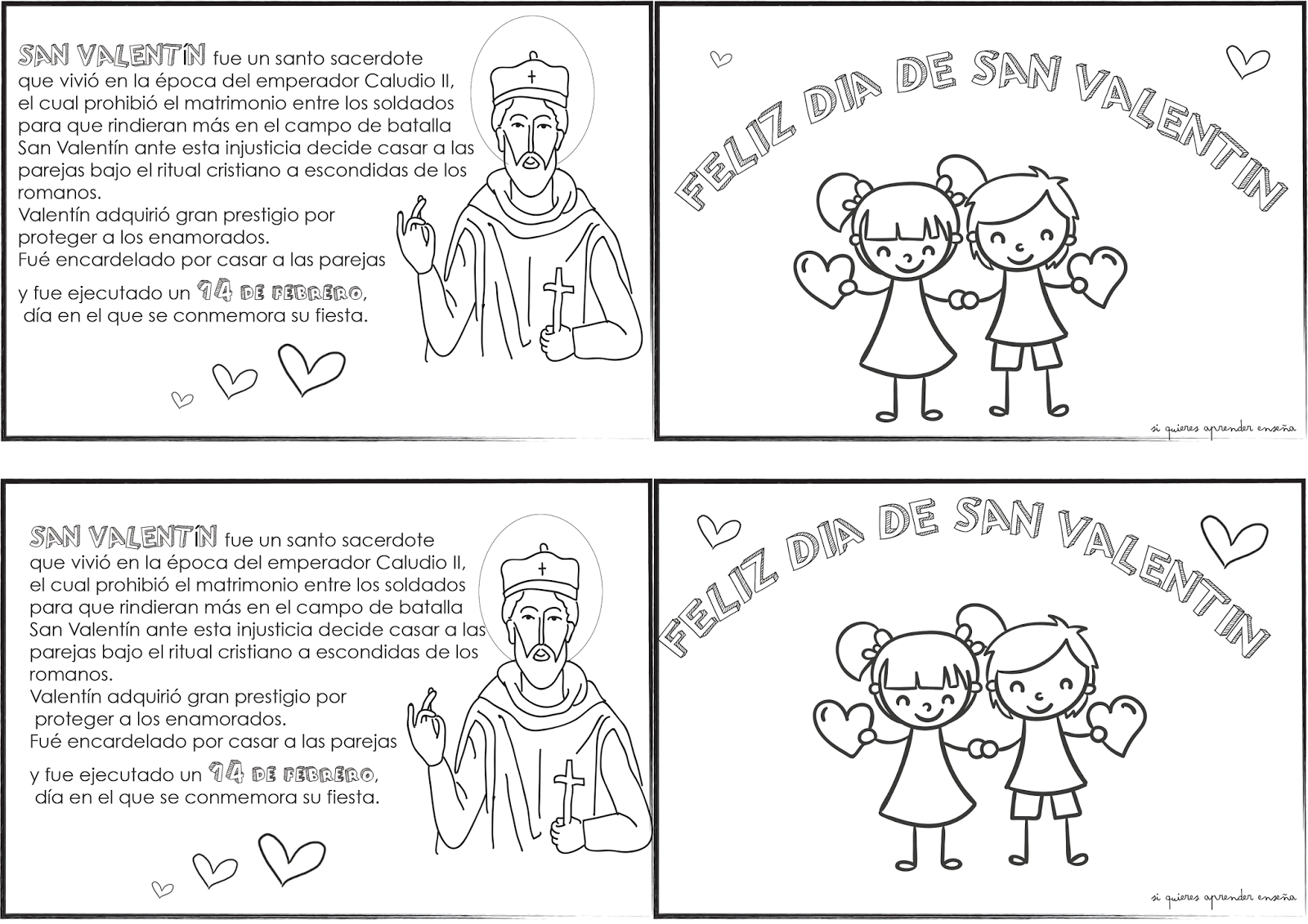 San Valentín, día del amor - Si quieres aprender, ENSEÑA.