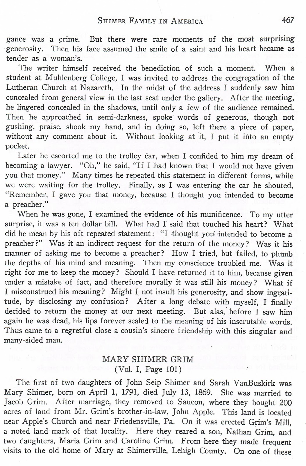 Shimer Blog: John Seip Shimer and his Decendants