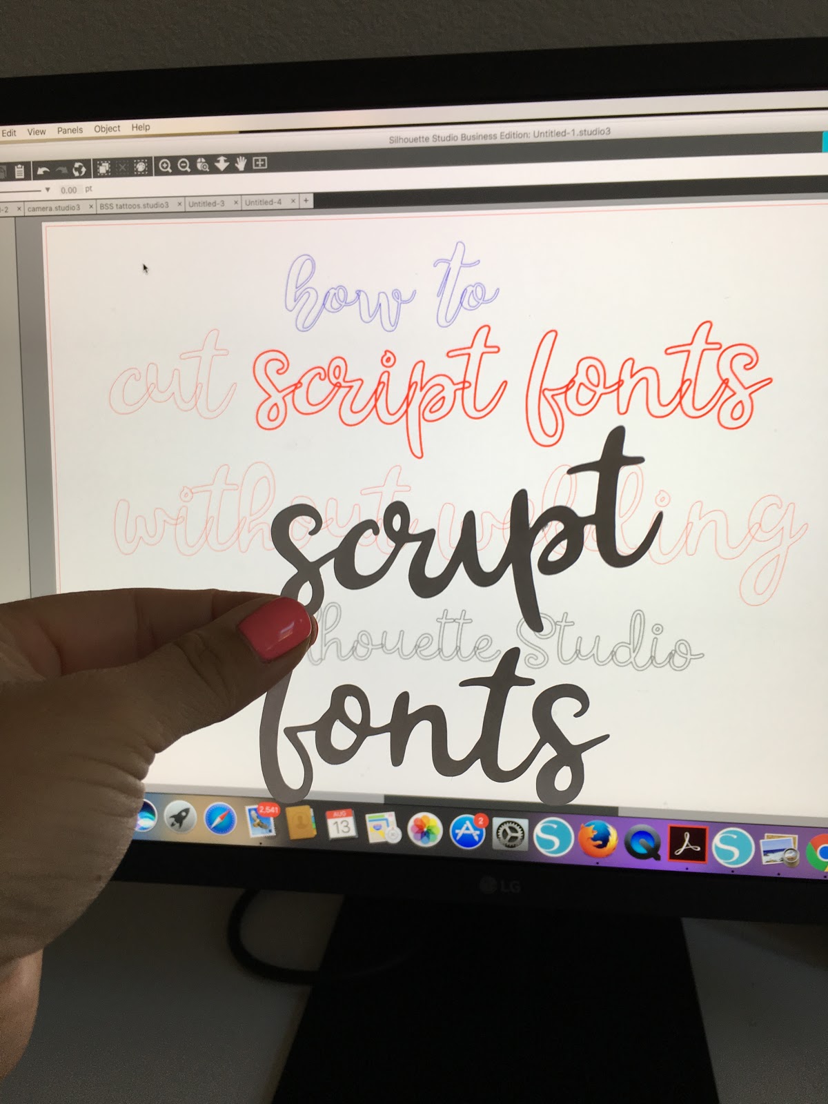 Trick to Cutting Script Fonts Without Welding - Silhouette School