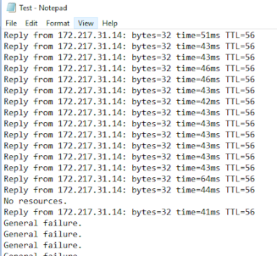 How To Automatically Export the Result of a Ping Command | Online Networks Solution