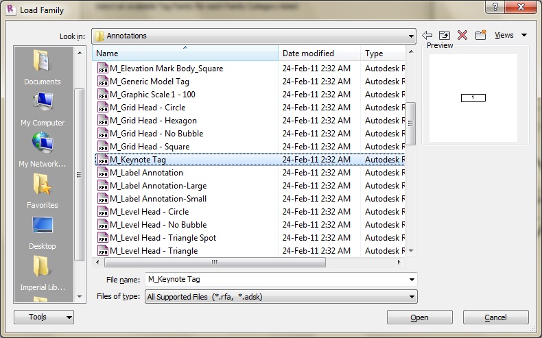 Revit Architecture 2013 Essential: Keynote - Detailing