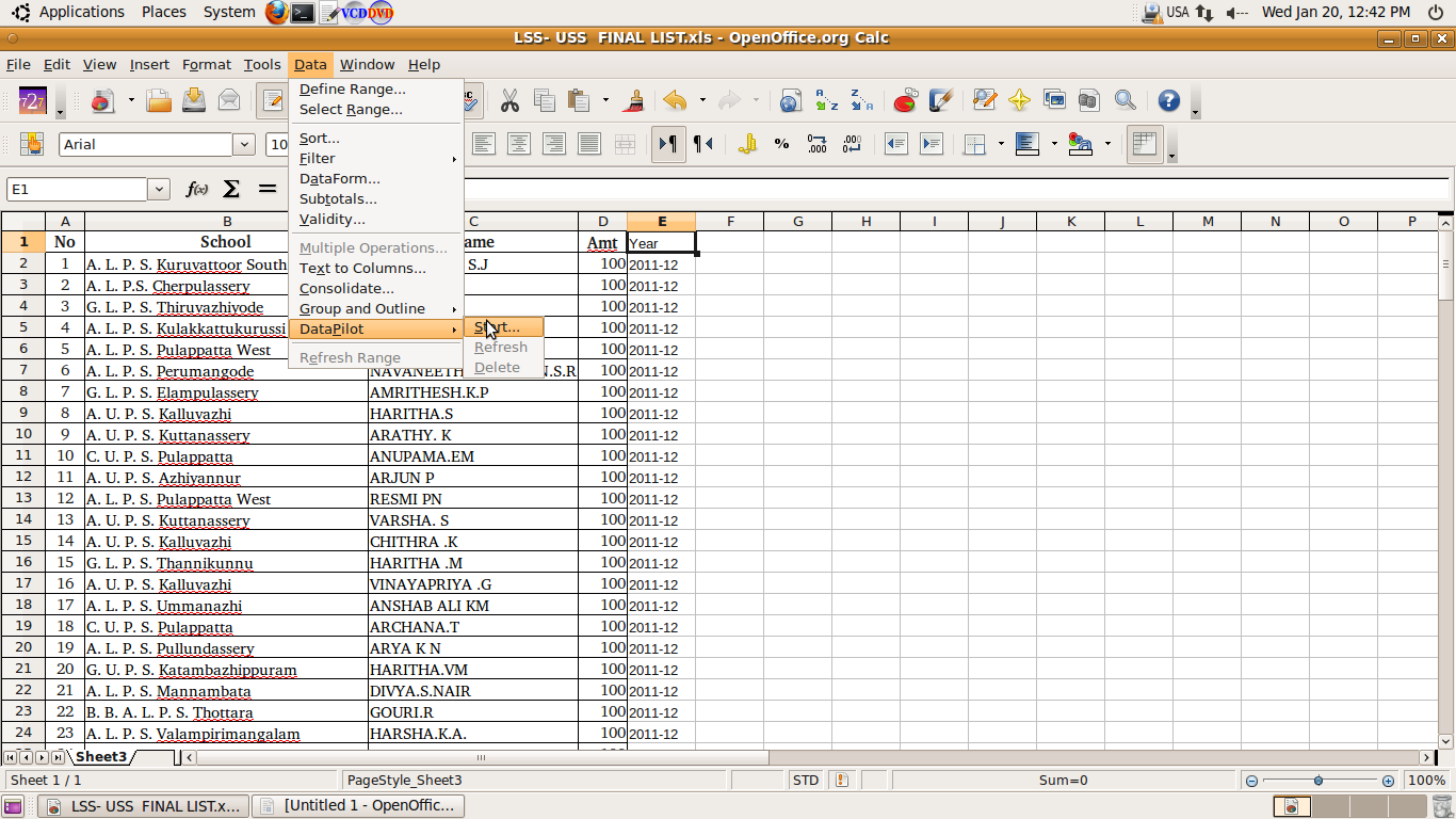 INSIGHT: Data Consolidation in Calc