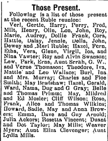 No man is an island...: Ruble Family Reunions