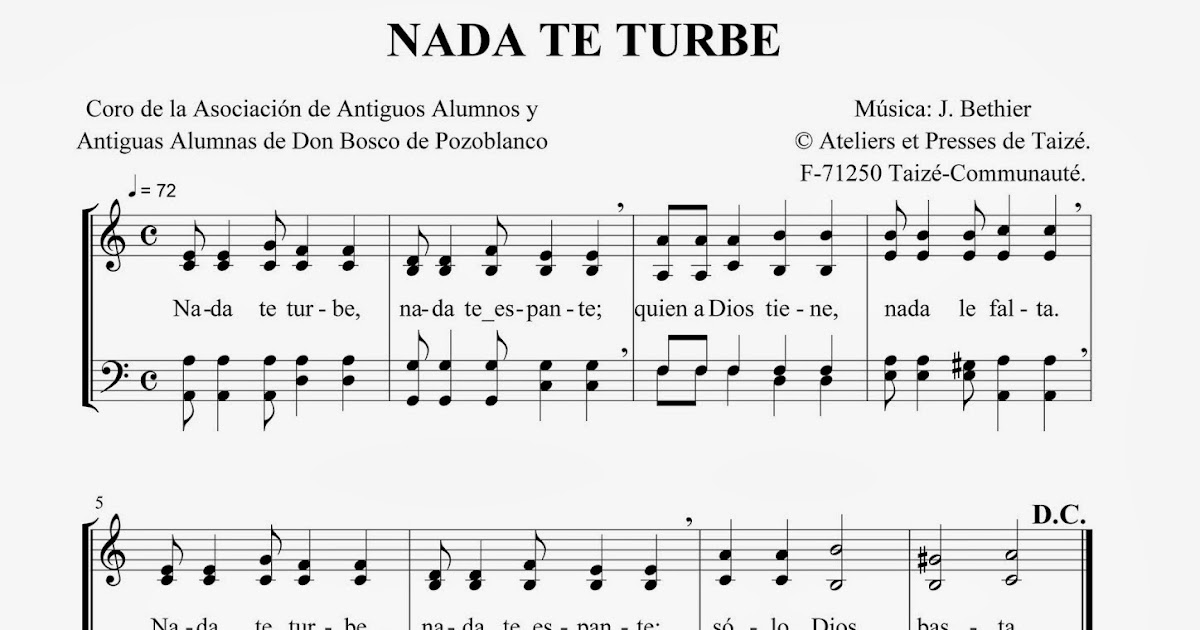Nada te turbe | Coro de la Asociación de Antiguos Alumnos y Antiguas ...