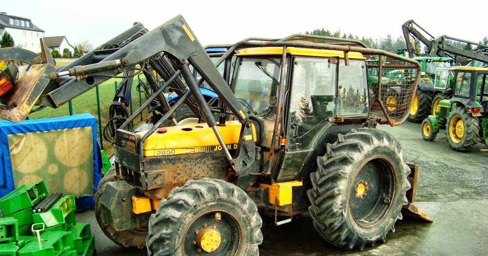 Tractor Forestier John Deere 2850 troliu dublu padure