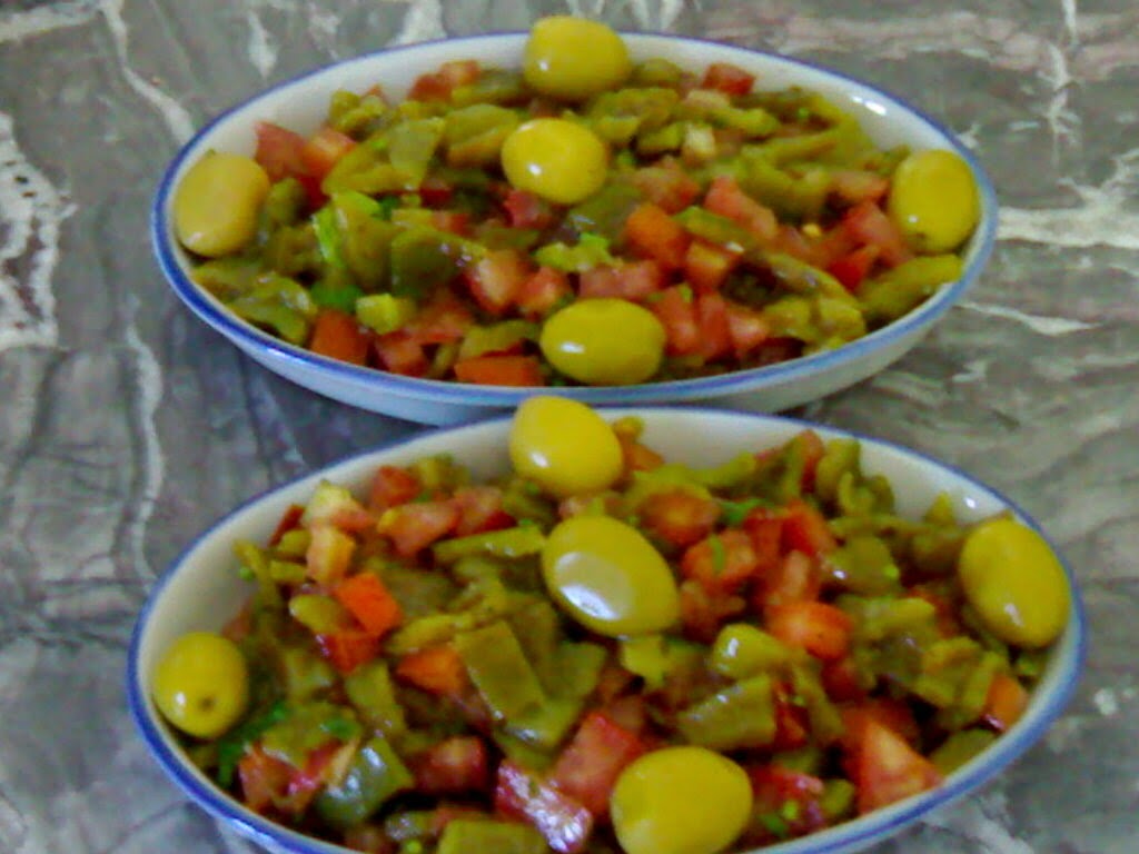 Salade marocaine de tomate et poivron | idee repas
