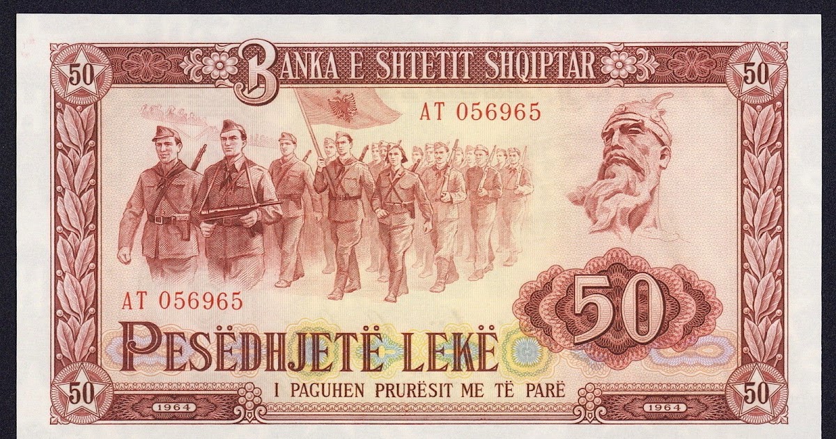 Albania 50 Lek banknote 1964|World Banknotes & Coins Pictures | Old ...