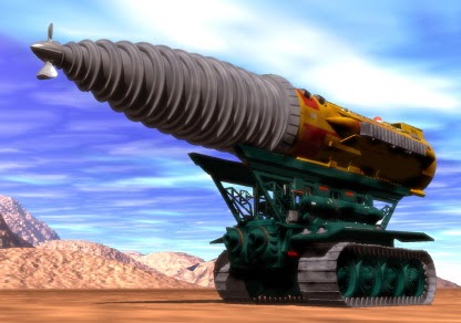 Downed Robin: Huge nuclear boring machines