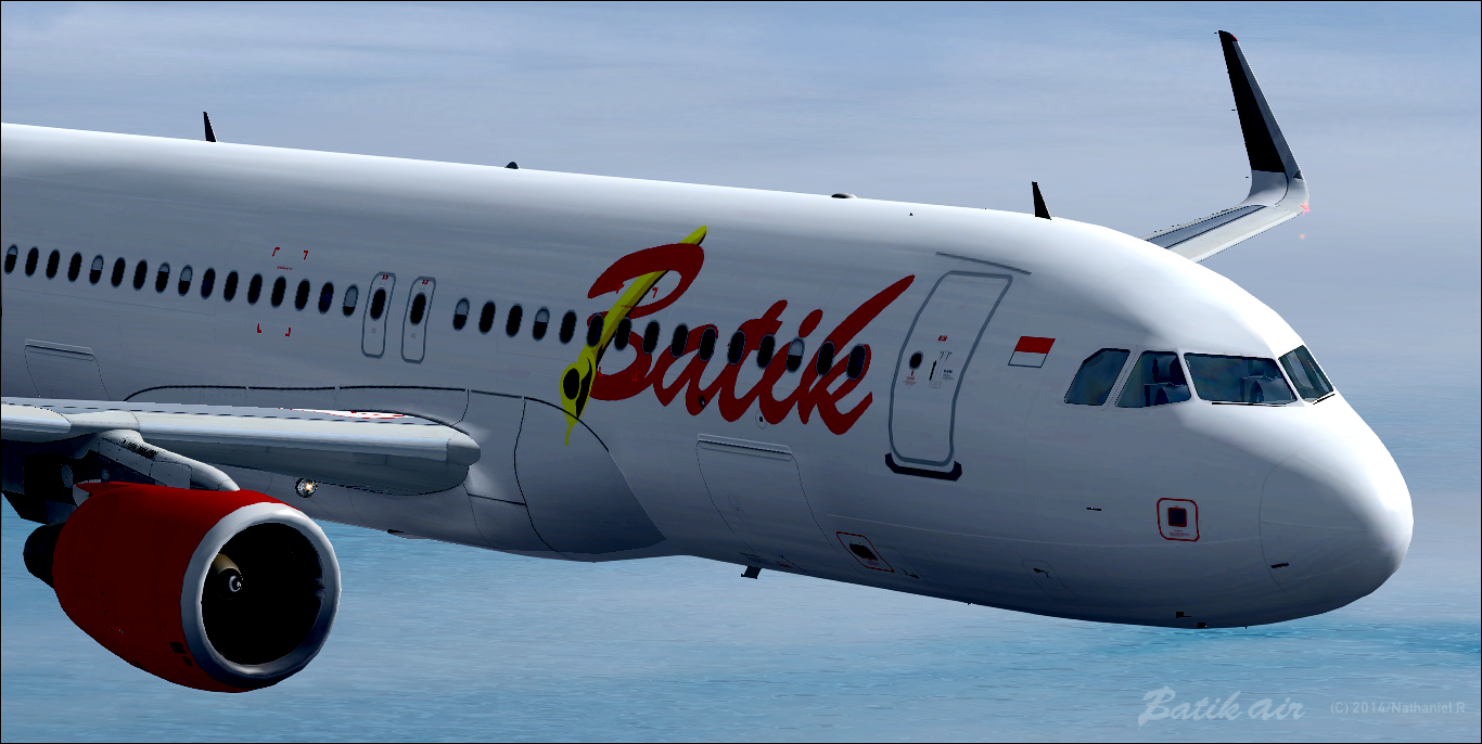 Project Airbus 320 Batik Air PK-LAF (IAE engine) | FS2004 FSX ADDONS
