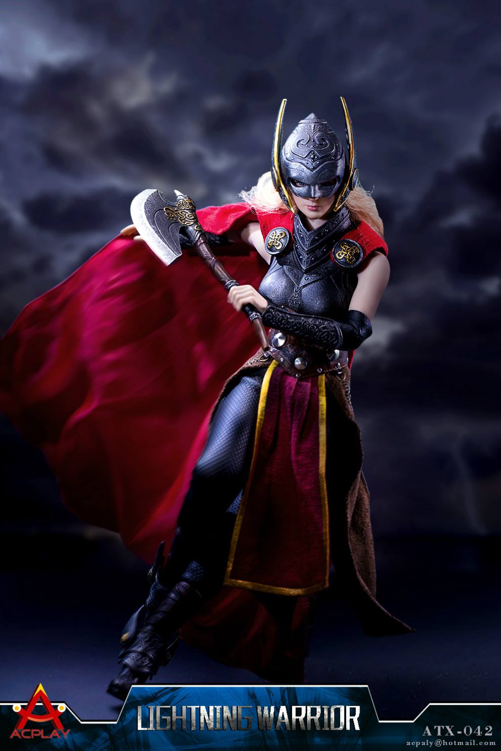 toyhaven: AC Play 1/6th scale Lightning Warrior Armor with Head sculpt ...