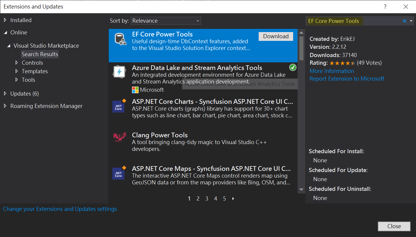 [.NETCore] 安裝 Entity Framework Core - 使用 EF Core Power Tool ~ m@rcus 學習筆記