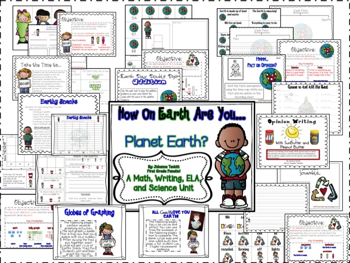 First Grade Fanatic!: "How On Earth Are You...Planet Earth?" My Earth ...