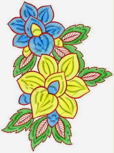 Embdesigntube: Philippine Fashion Designs Applique With Floral Work