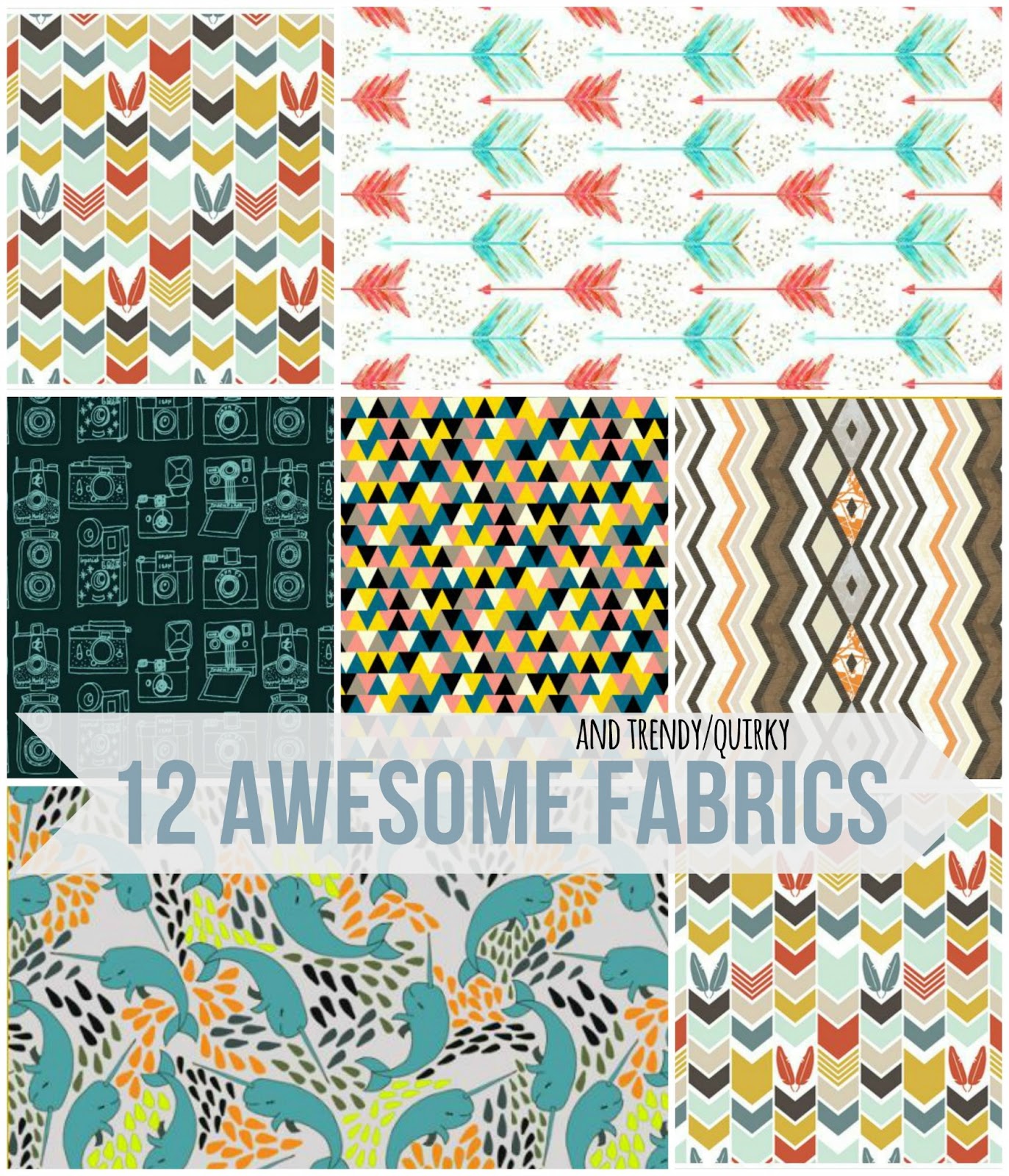 12 Awesome Fabrics {Arrows, Stars, and Narwhals Oh My!} | East Coast ...