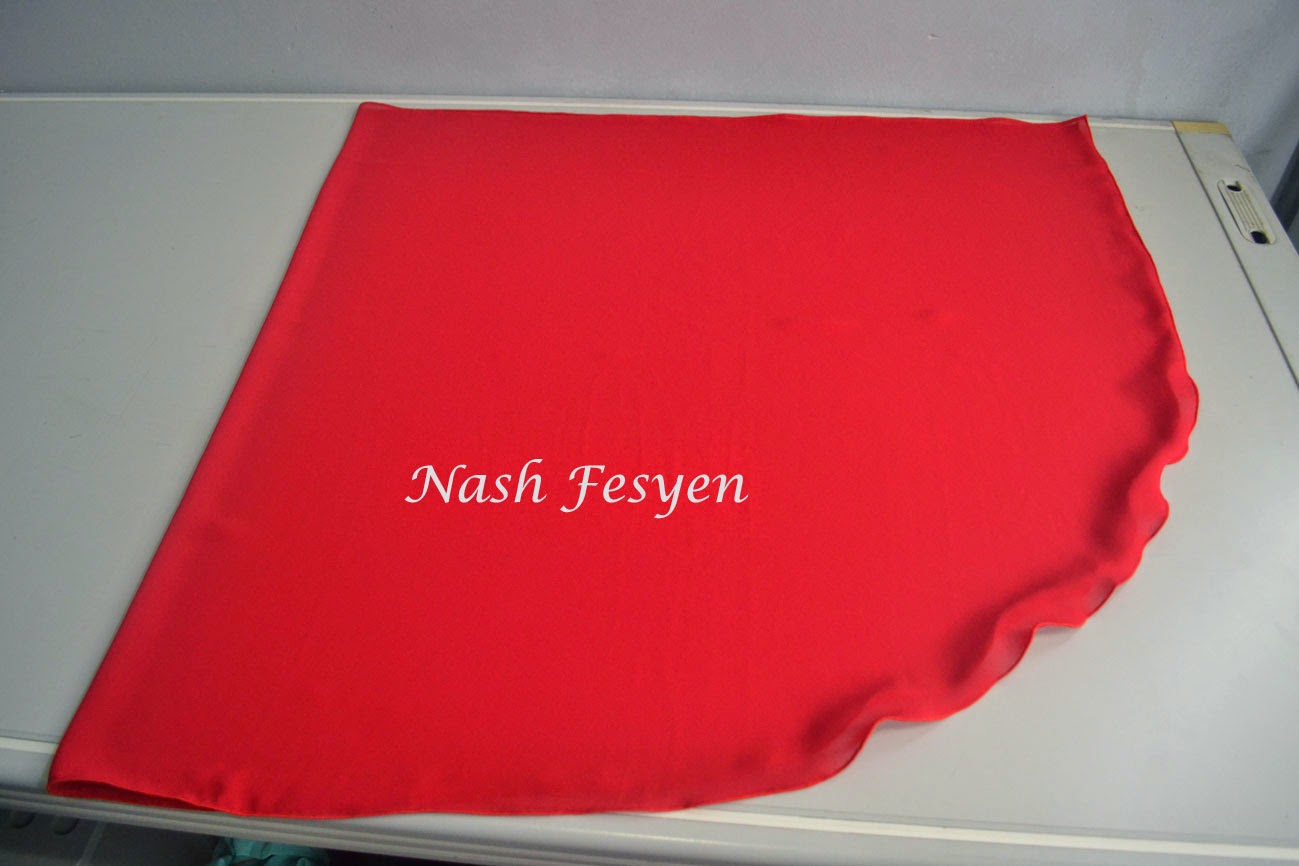 Nash Fesyen: Shawl Half Moon Jahitan Baby Seam